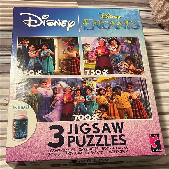 Disney | Toys | Disney Encanto Jigsaw Puzzle Trio Vibrant Colors | Poshmark